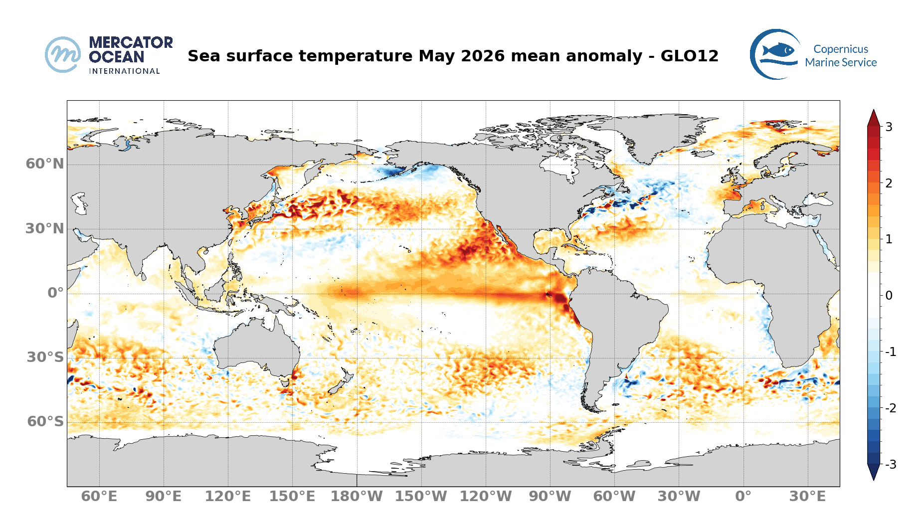 Ocean Temperature Bulletin - May 2026 - Mercator Ocean International